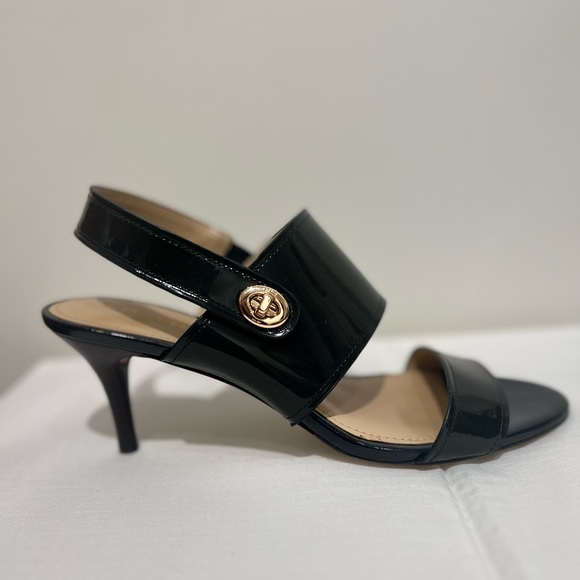 Coach | Shoes | Coach Marla Leather Slingback Sandal Dark Green With ...